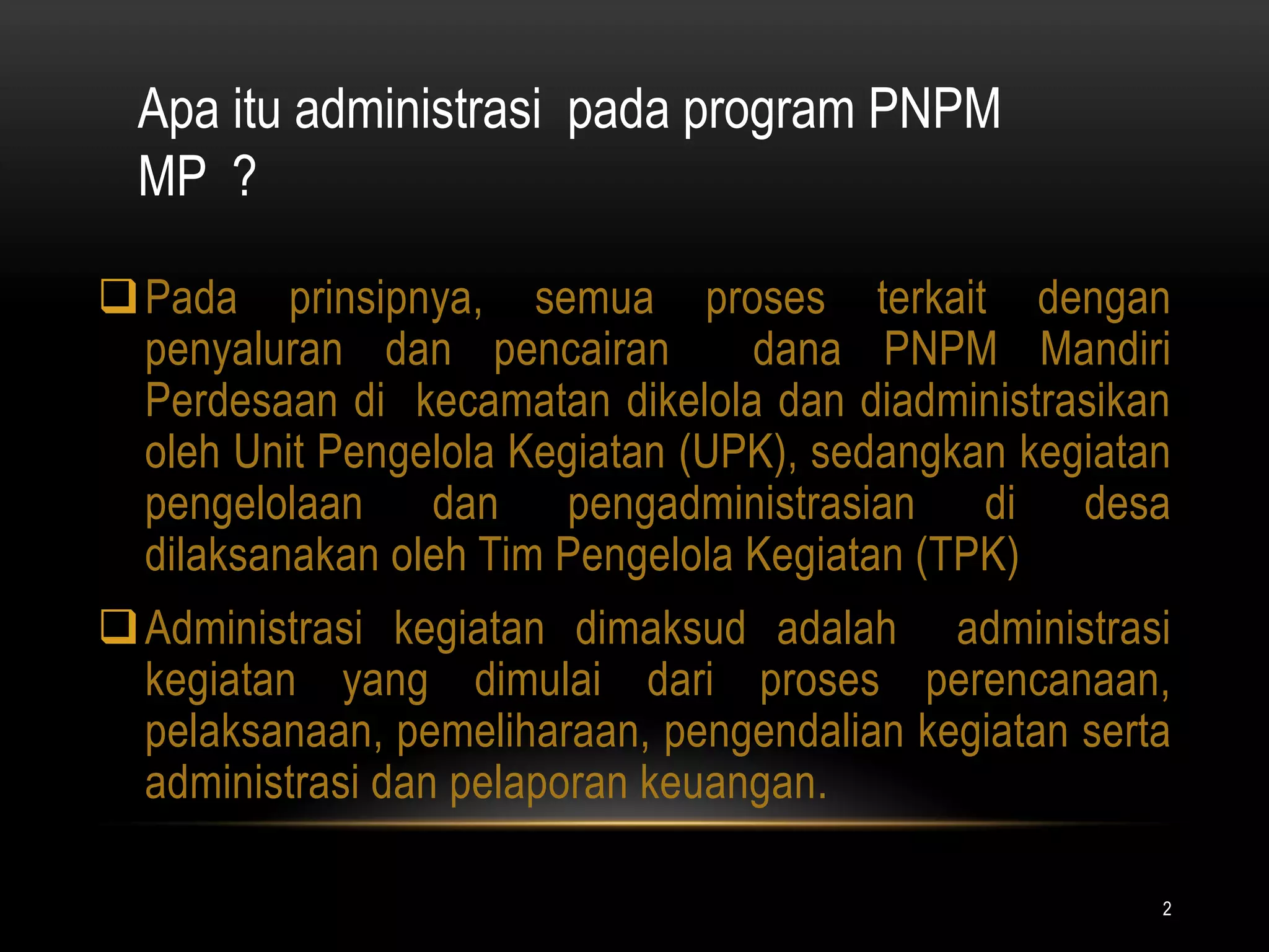 Administrasi dan pelaporan keuangan tpk | PDF