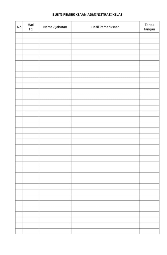 Administrasi Guru Kelas 6 Sekolah Dasar.doc