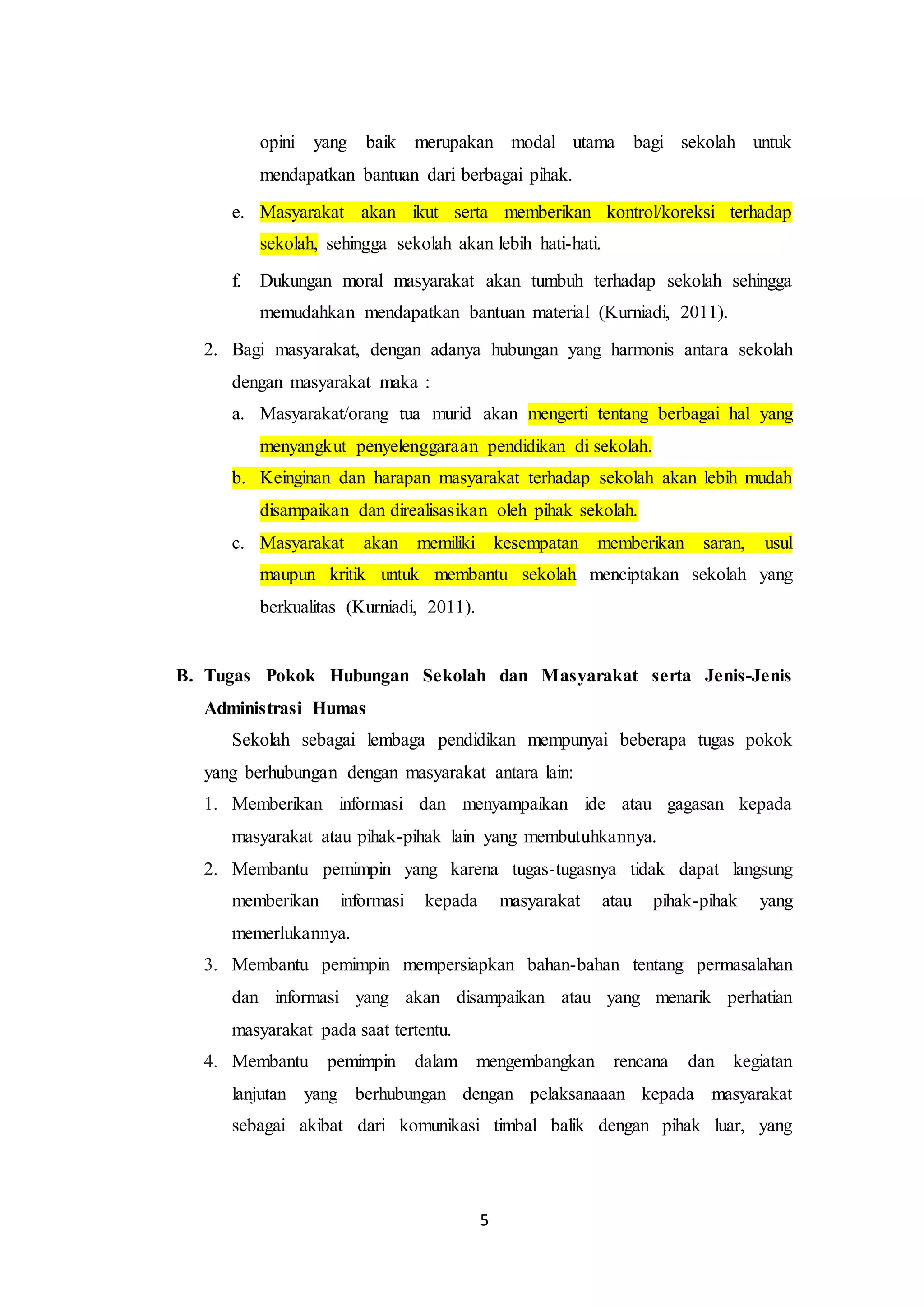 Administrasi humas pendidikan ii | DOCX