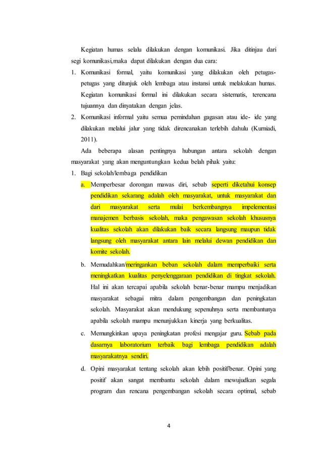 Administrasi humas pendidikan ii | DOCX