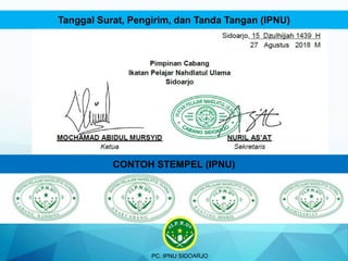 Administrasi IPNU-PPT Administrasi Dan Persuratan PC. IPNU Sidoarjo.pptx