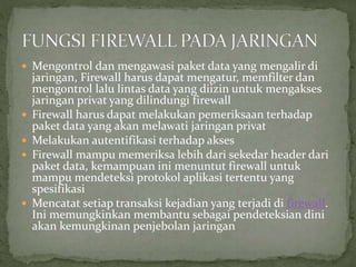 Pengertian NAT, Proxy Server dan Firewall | PPTX