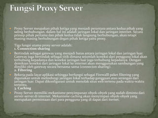 Pengertian NAT, Proxy Server dan Firewall | PPTX