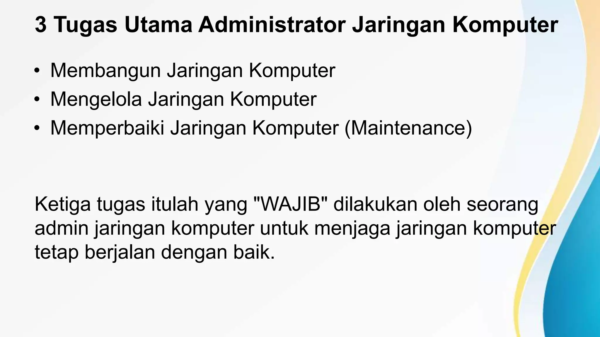 Administrasi jaringan komputer_part_2 | PPTX