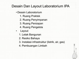 Administrasi laboratorium ipa | PPTX