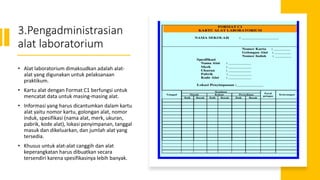 Administrasi Laboratorium Sekolah Ini Power Point Satu Penglab | PDF