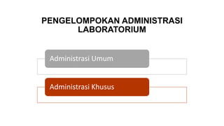 Administrasi Laboratorium Sekolah Ini Power Point Satu Penglab | PDF