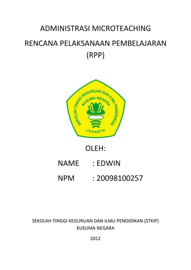 Administrasi microteaching | PDF