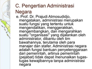 ADMINISTRASI NEGARA SEBAGAI SUATU SISTEM | PPTX