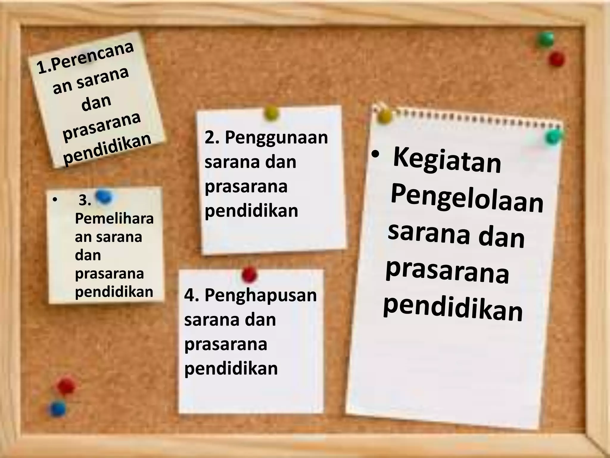 Administrasi Pendidikan Bidang Garapan Sarana dan Prasarana | PPTX