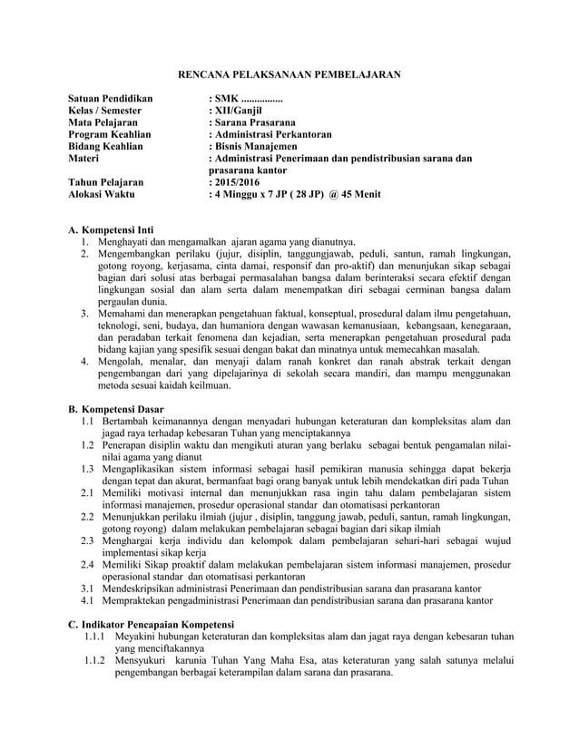 Administrasi Penerimaan dan Pendistribusian Sarana dan Prasarana Kantor ... Administrasi Penerimaan dan Pendistribusian Sarana dan Prasarana Kantor ...