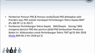 ADMINISTRASI PENGUSULAN PENSIUN presentasi | PPTX