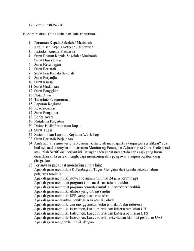 Administrasi Sekolah | DOCX