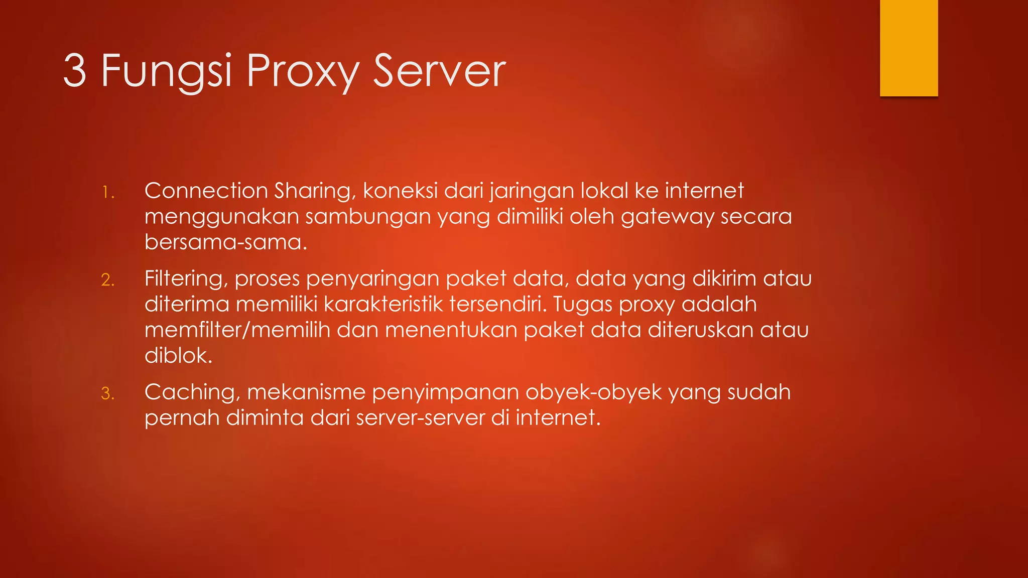 Administrasi server (Firewall, Network Address Translation (NAT), dan Proxy Server) | PPTX