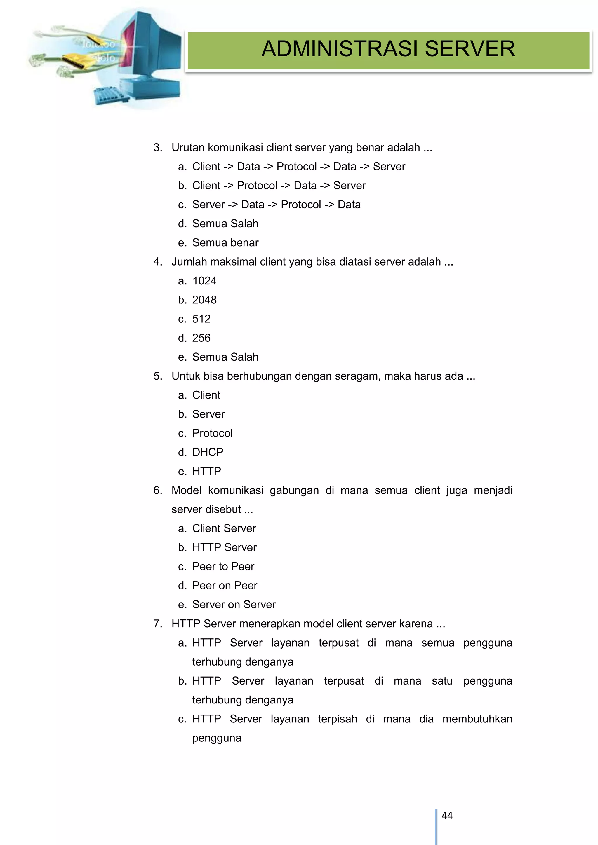 Administrasi server 1 | PDF