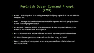 Administrasi sistem operasi closed source (cmd) | PPTX