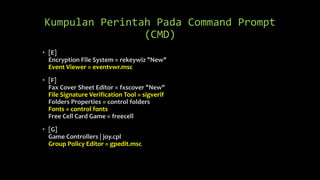 Administrasi sistem operasi closed source (cmd) | PPT