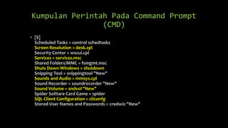 Administrasi sistem operasi closed source (cmd) | PPTX