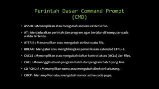 Administrasi sistem operasi closed source (cmd) | PPTX