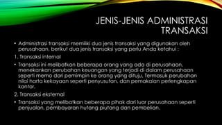 Administrasi Transaksi sssssssssssssssssssssssssssssssssssssssssss | PPT