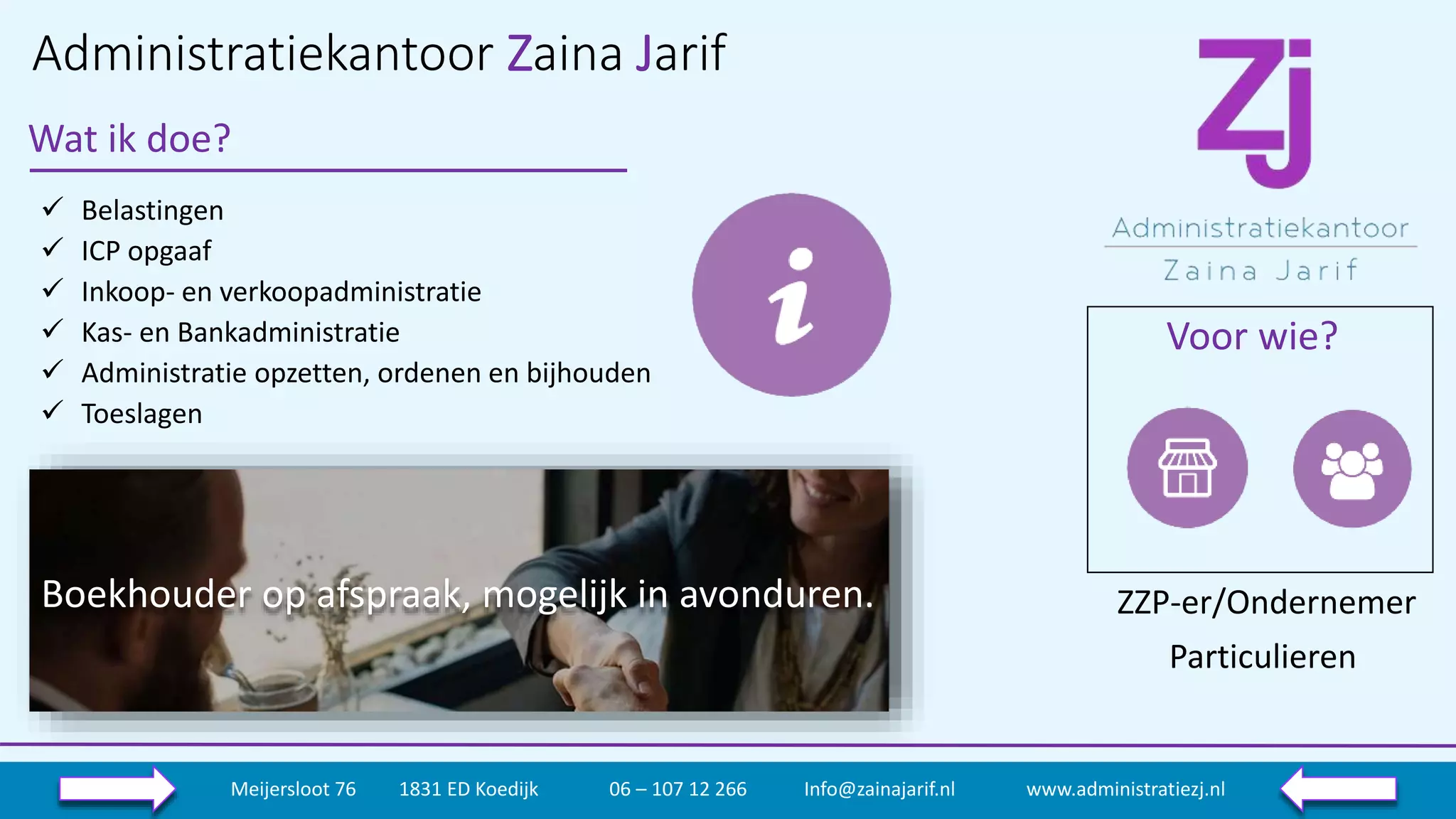 Administratiekantoor zaina jarif versie | PPT
