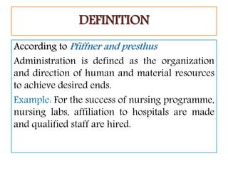 Philosophy of Administration,definition of administration and ...