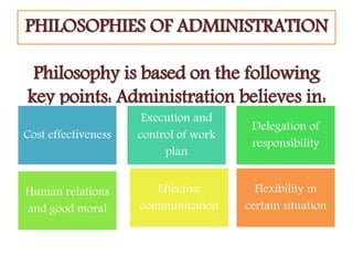 Philosophy of Administration,definition of administration and ...