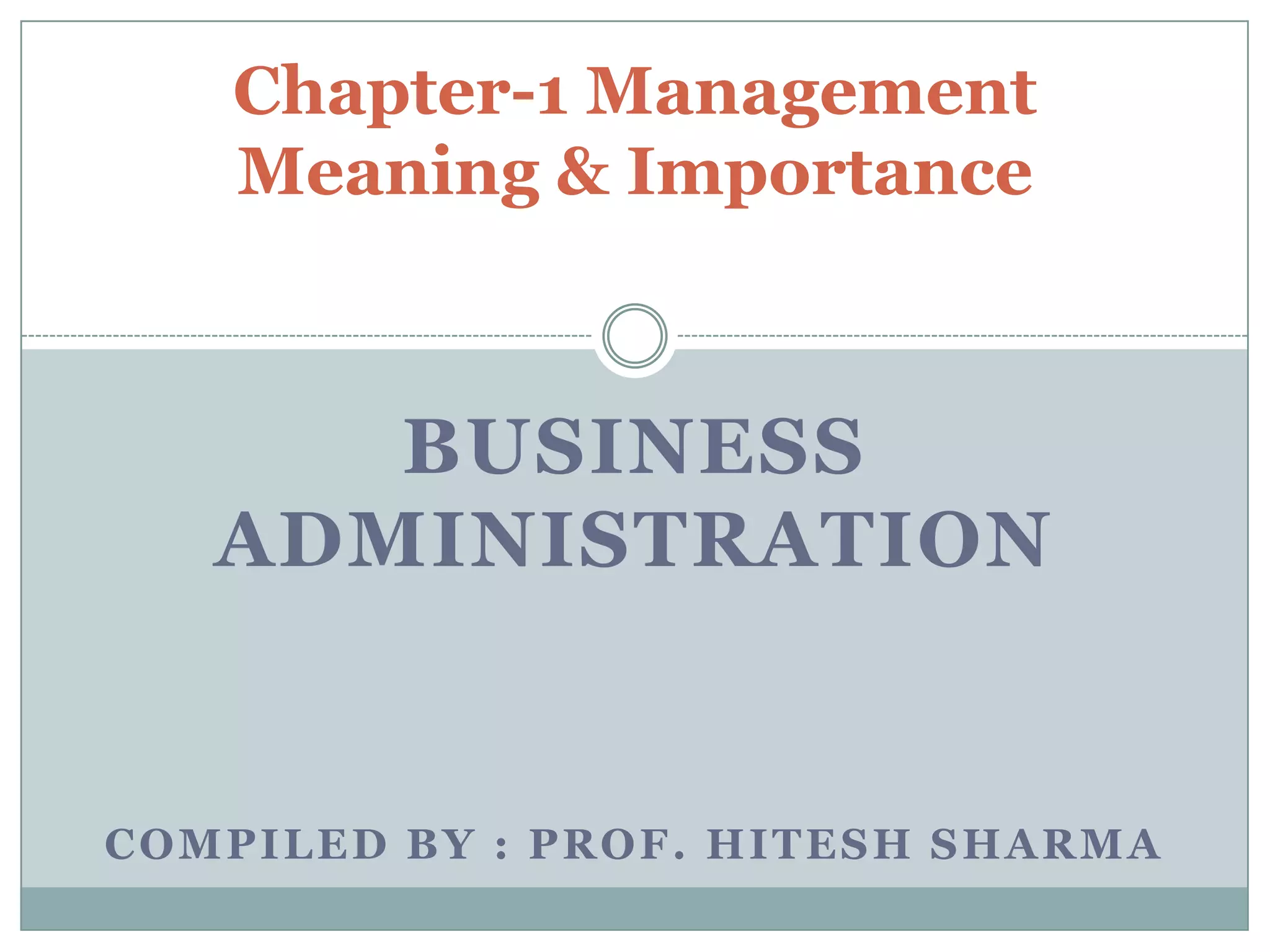 Business Administration | PPT