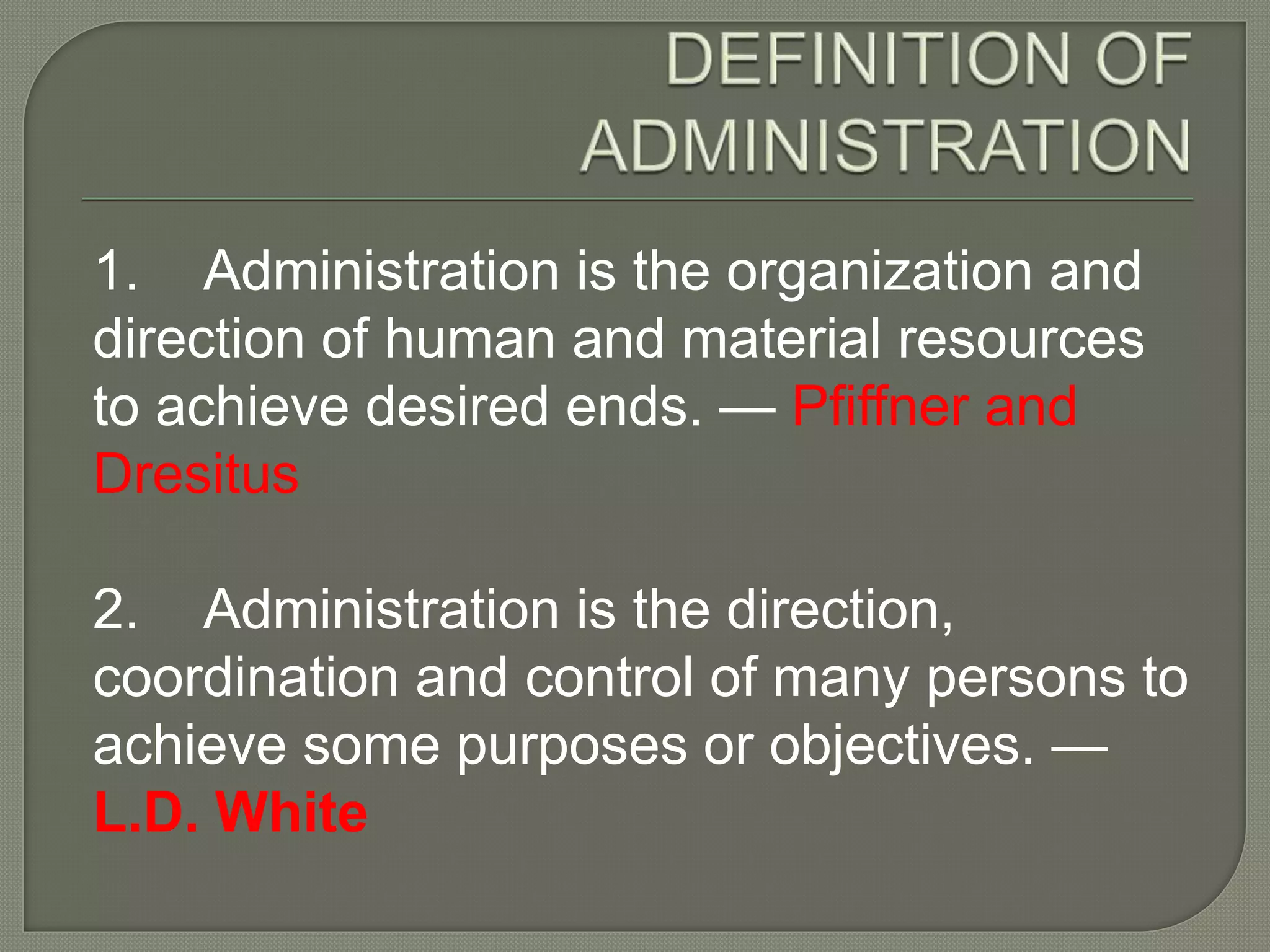 Administration | PPTX