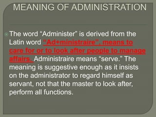 Administration | PPT