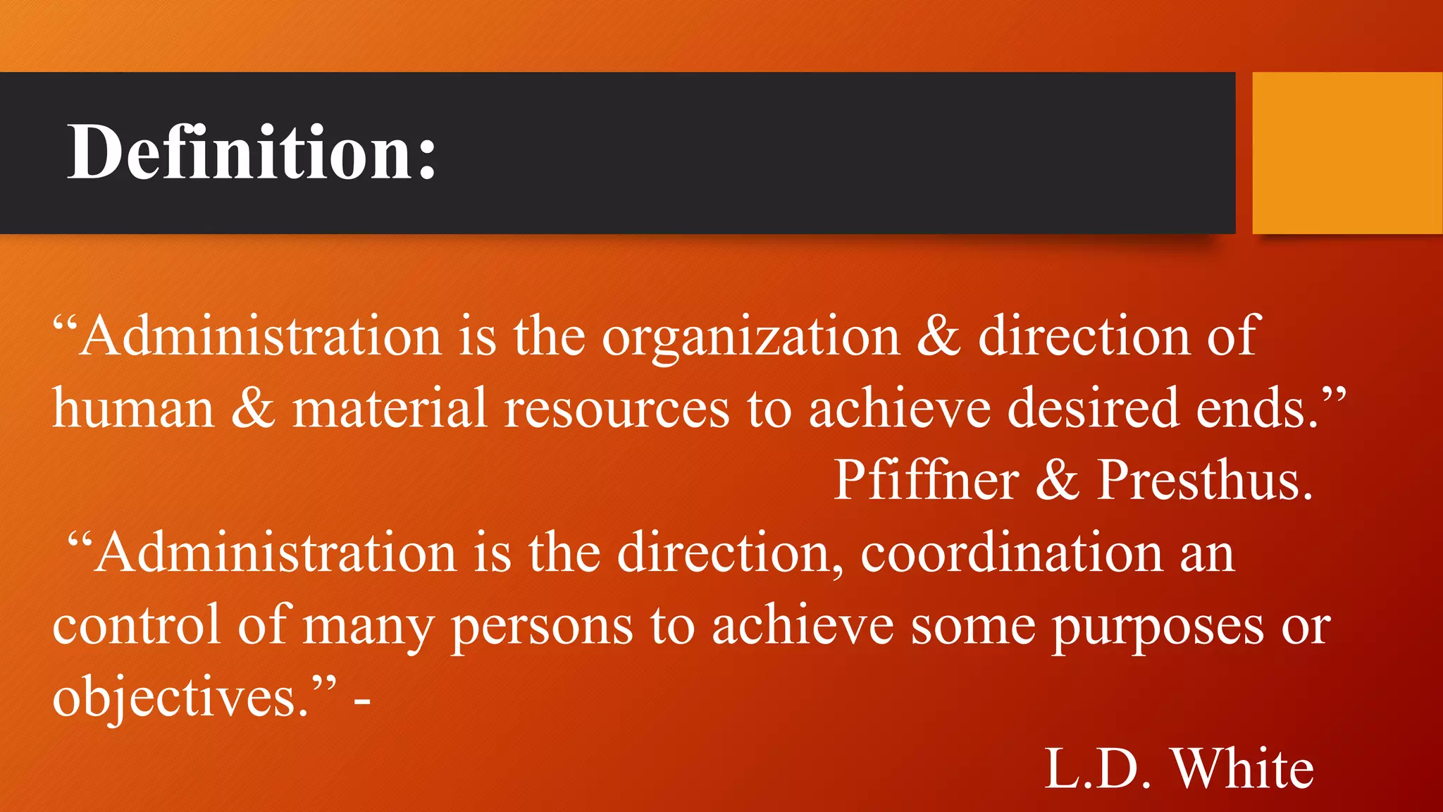 Administration | PPTX