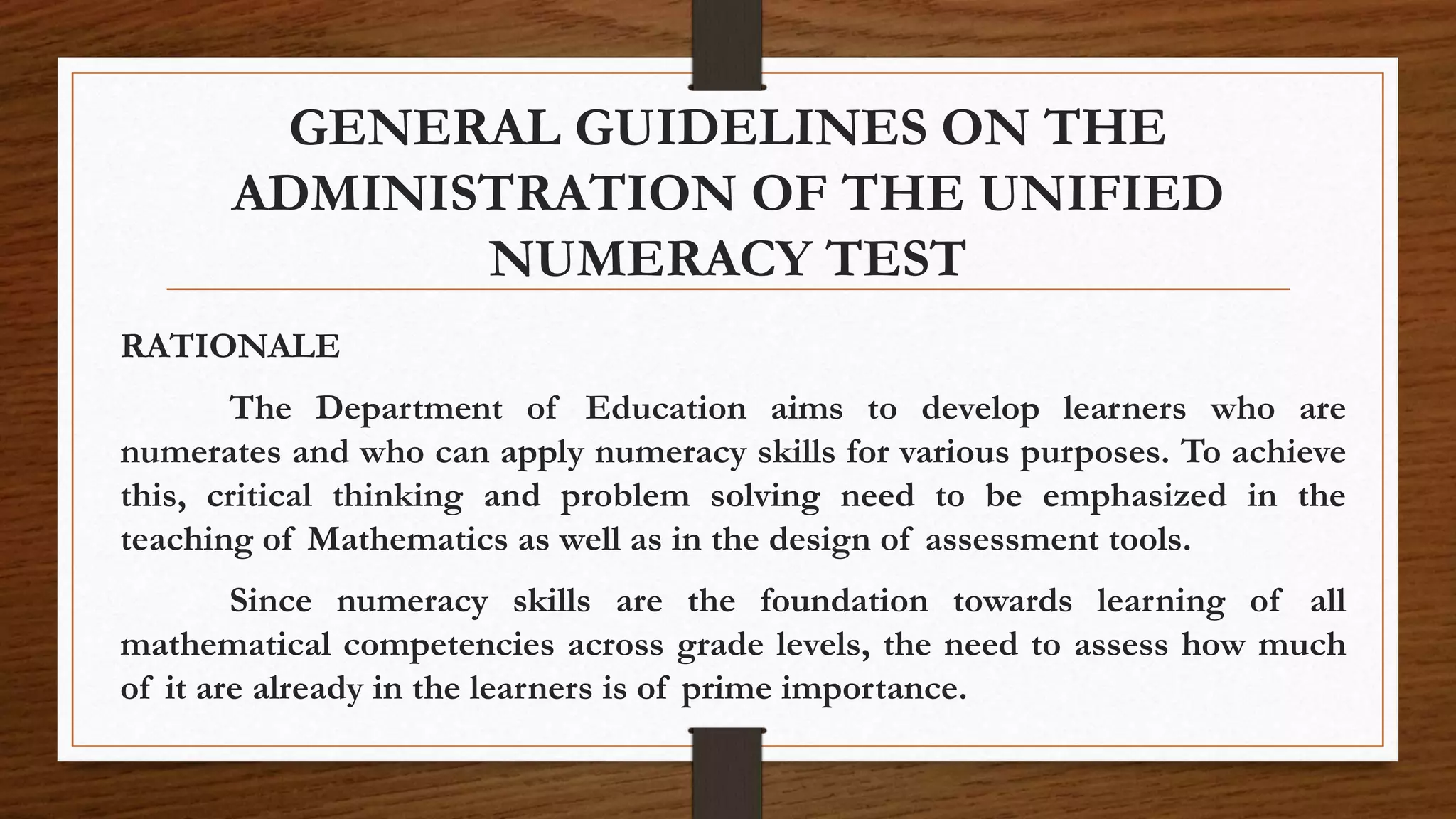 Administration-of-Unified-Numeracy-Test.pptx
