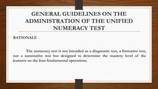 Administration-of-Unified-Numeracy-Test.pptx