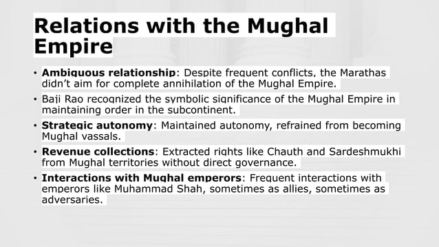 Administration-Peshwas-Balaji Vishwanath-Baji Rao I and Balaji Baji Rao ...