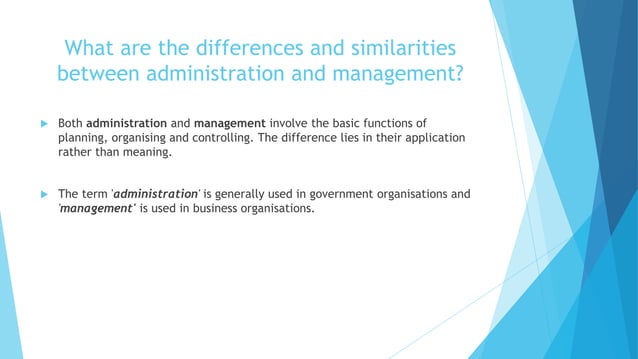 ADMINISTRATION-VS-MANAGEMENT.pptx | Free Download