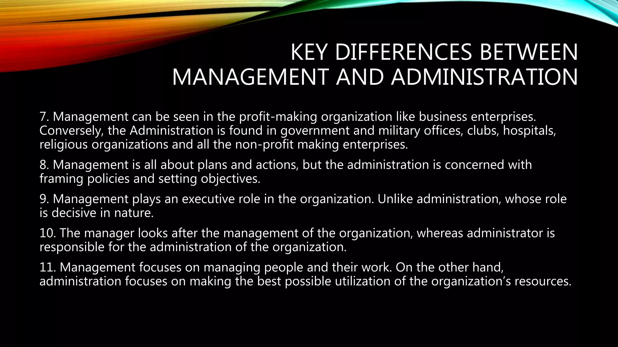 Administration and management | PPTX | Business Administration | Business