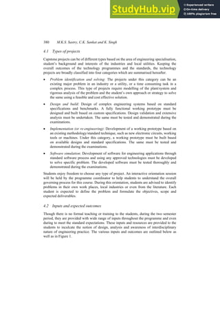 Administration And Management Of Undergraduate Capstone Projects In Joint Degree Technology ...