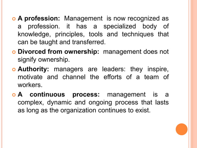 Administration and management | PPTX