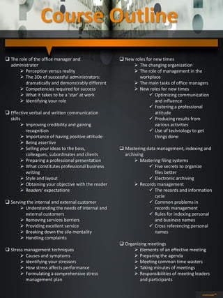 Administration and office management best practices and technologies ...