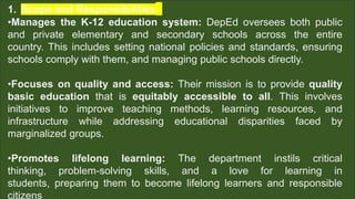 Administration and Supervisory Organization of the Department of ...