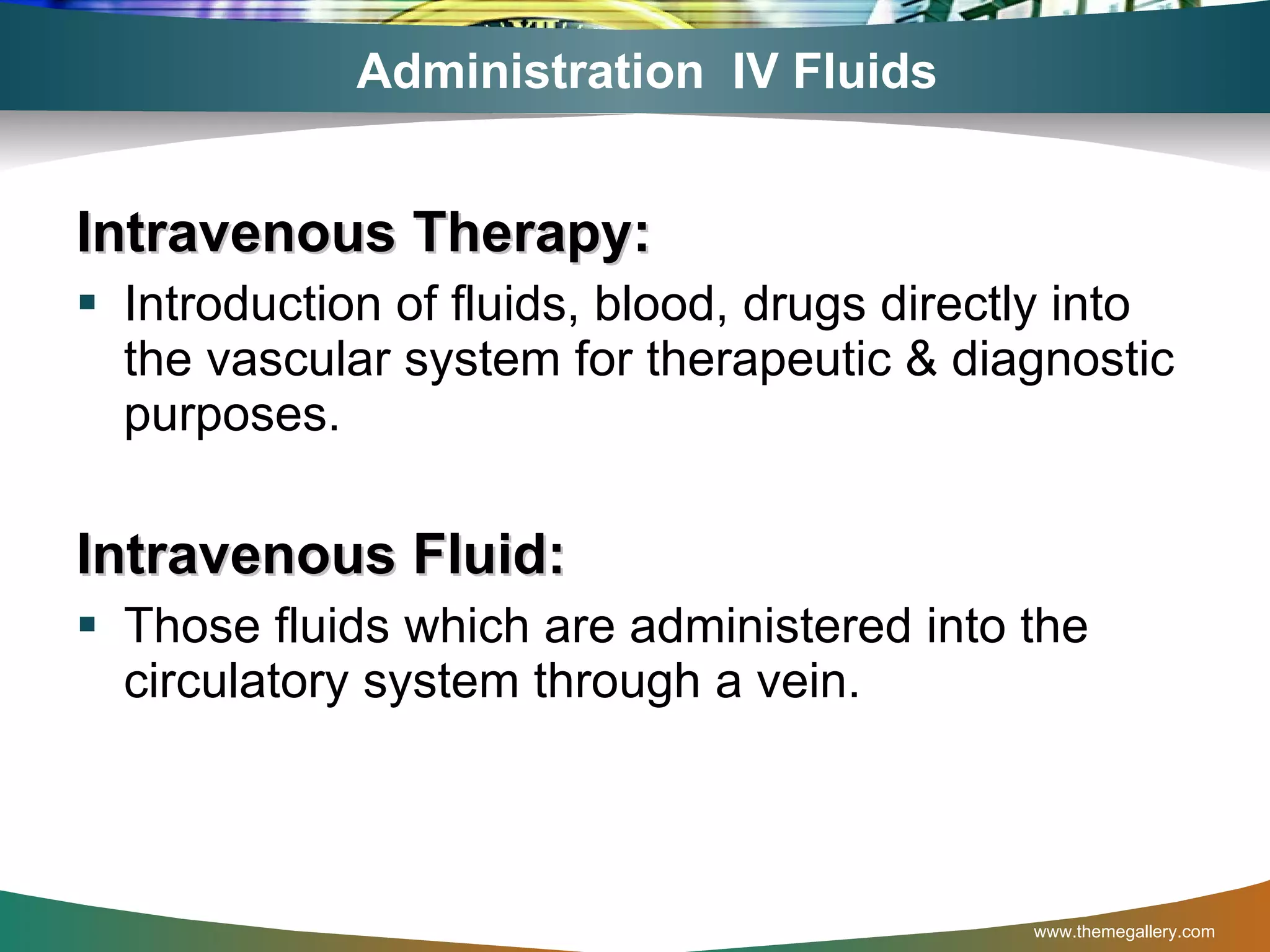 Administration & Calculation Of Drugs, Iv Fluids | PPT