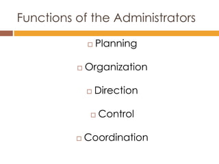 Administration ch1 science, theory and practice | PPT
