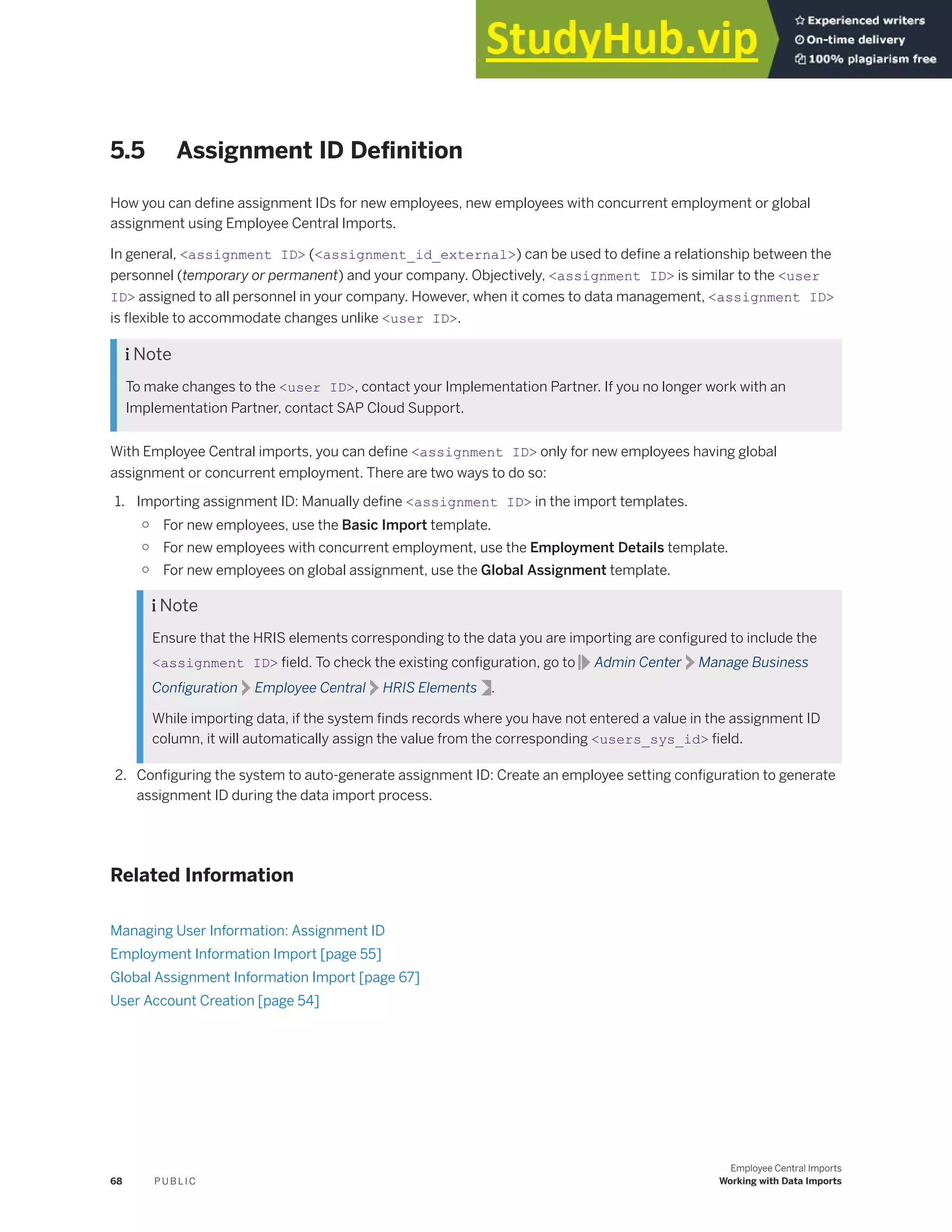 ADMINISTRATION GUIDE PUBLIC Employee Central Imports THE BEST RUN Content | PDF