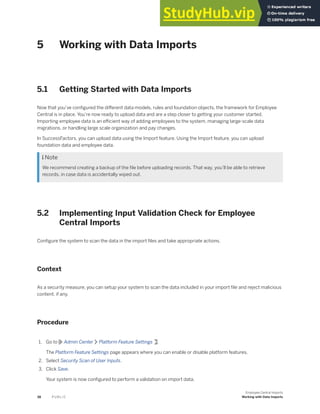 ADMINISTRATION GUIDE PUBLIC Employee Central Imports THE BEST RUN ...