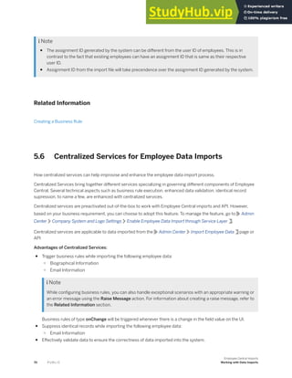 ADMINISTRATION GUIDE PUBLIC Employee Central Imports THE BEST RUN ...