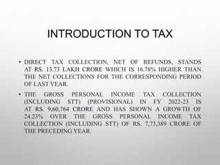 Administration Direct tax in India: Analysi | PPTX