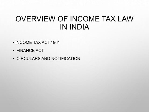 Administration Direct tax in India: Analysi | PPT