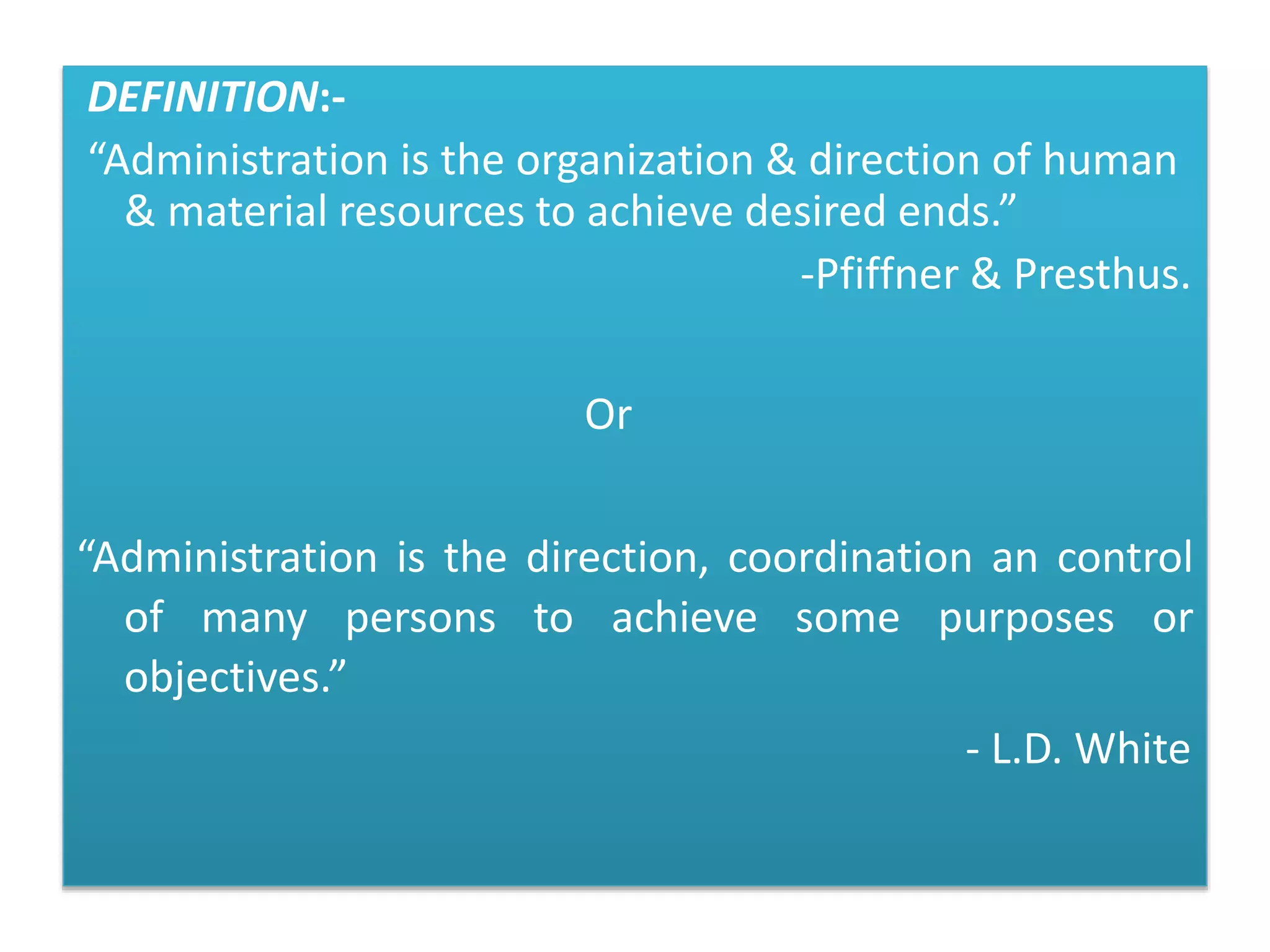 PPT on Administration | PPTX