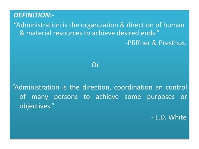 PPT on Administration | PPTX