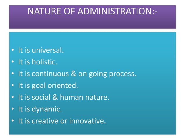 PPT on Administration | PPTX